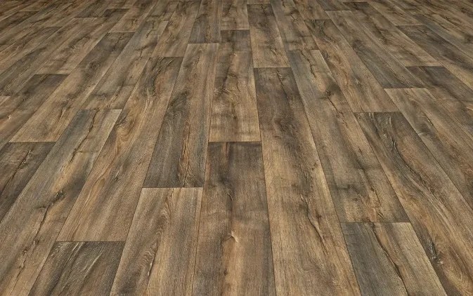BEAUFLOR PVC podlaha - lino Toptex Cracked Oak 693D - tmavší dřevo ŠÍŘKA: 4 m, POUŽITÍ: Zátěžové, Bytové