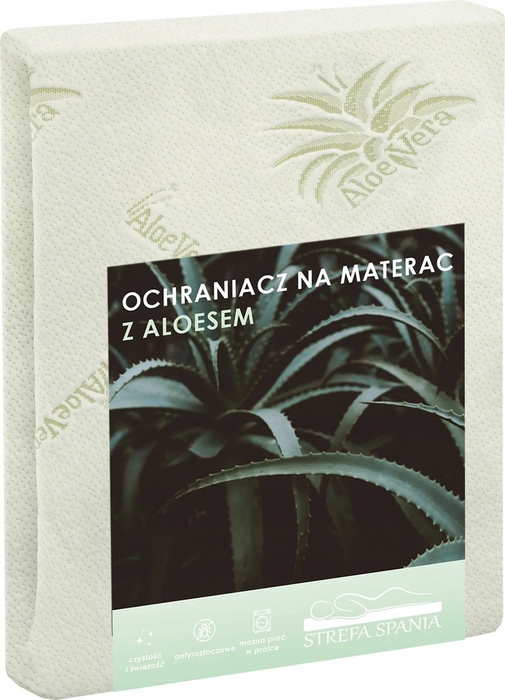 Chránič na matrace 160x200 Aloe Vera prošívaný polský Strefa Spania