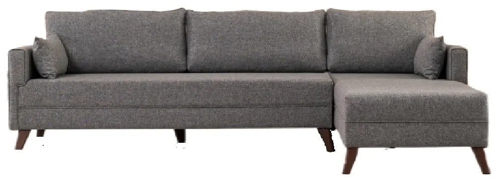 Hanah Home Designová pohovka BELLA šedá pravá 275 cm 825BLC1502