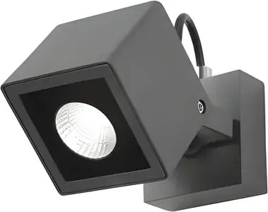 Nova Luce FOCUS šedá / Nástěnné svítidlo / 6 W / IP54