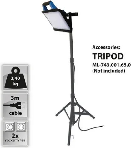 LED reflektor McLED Calipso 45W 4250/2500lm 6500K IP54 ML-511.600.65.0