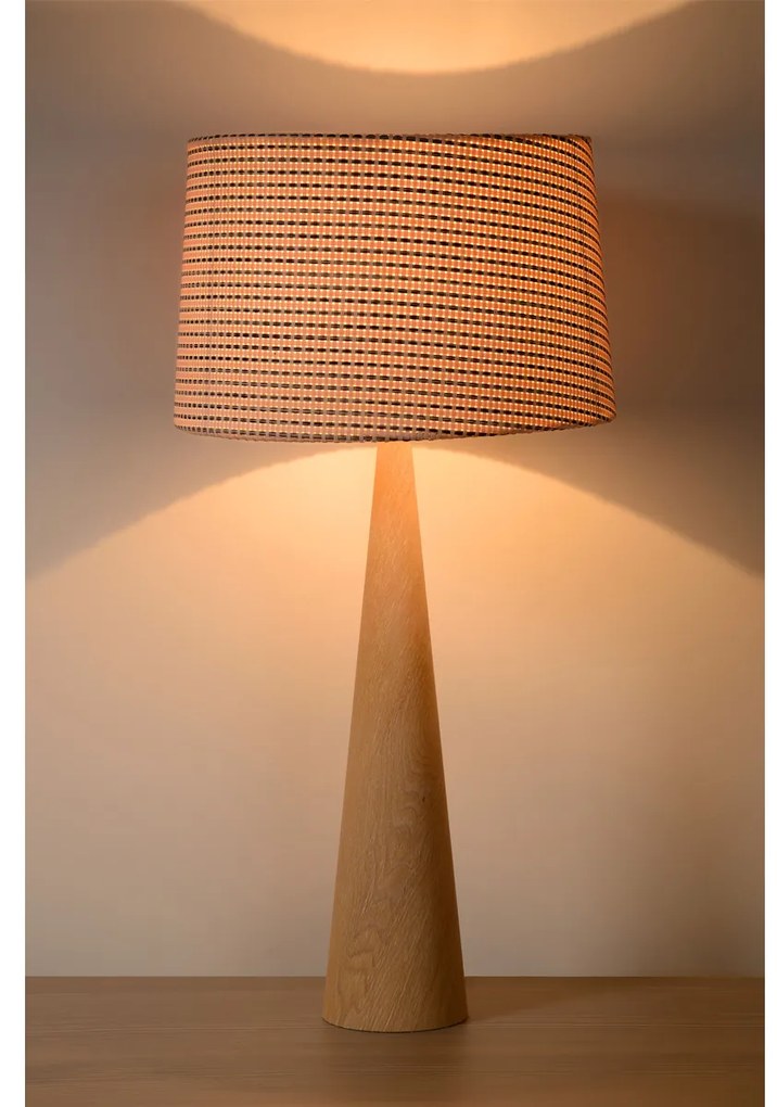 Lucide 30594/81/72 stolní lampa Conos, přírodní, E27, 65cm