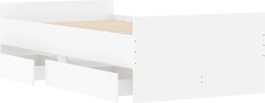 Rám postele se zásuvkami bílý 90 x 200 cm 3207371