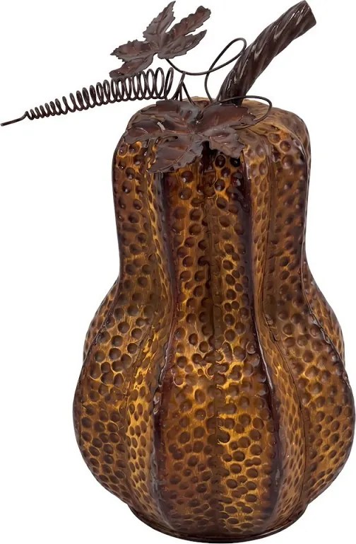 Rezavá antik kovová dekorace dýně Pumpkin Rust - Ø 18*32 cm