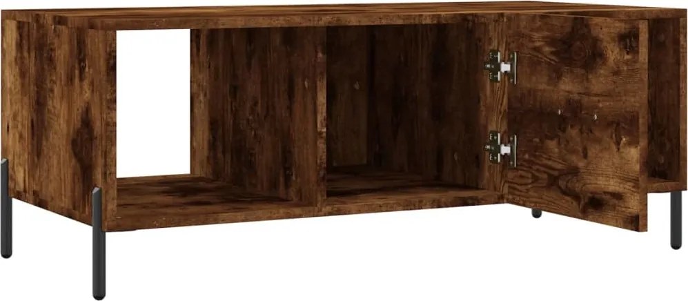 vidaXL Konferenční stolek 102 x 50 x 40 cm kompozitní dřevo [829313] Barva: bílá s vysokým leskem