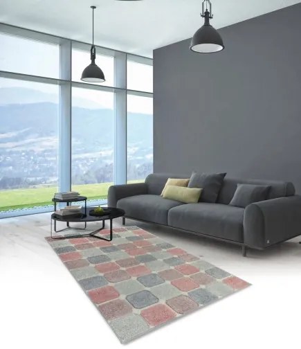 Oriental Weavers, Kusový koberec Portland 172/RT4P, 133x190, růžová, chodba / předsíň