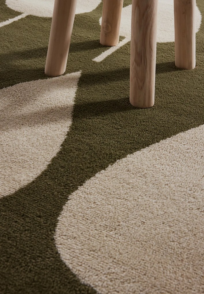 Hanse Home, Dětský koberec Adventures 106215 Green Cream, 120x170, zelená, dětský pokoj