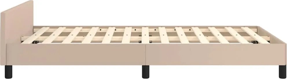 Rám postele bez matrace cappuccino 120x190 cm umělá kůže 3270565