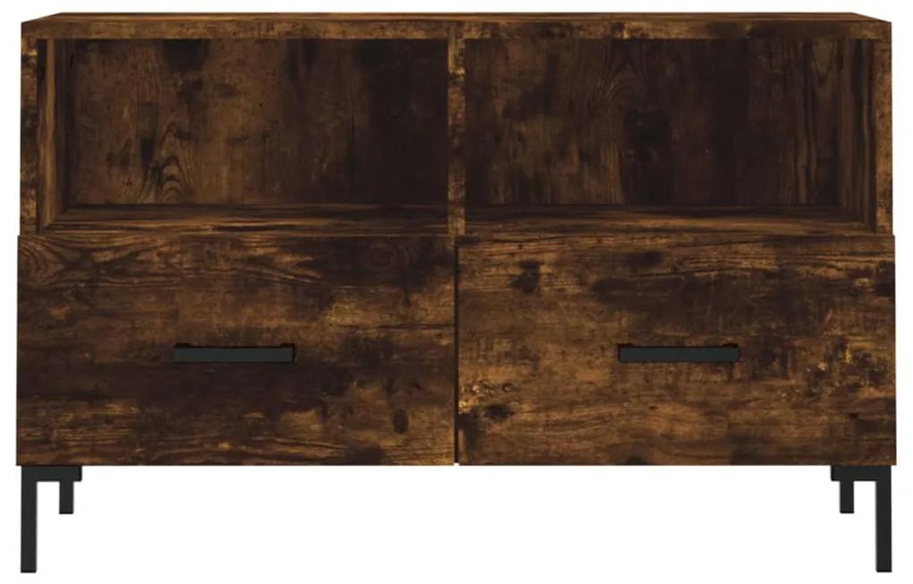 TV skříňka kouřový dub 80 x 36 x 50 cm kompozitní dřevo - Default Title