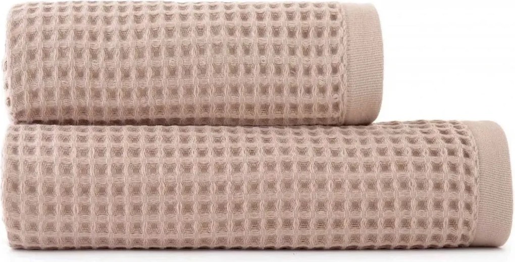 Vaflové ručníky a osušky - pudrově růžová Velikost: osuška 70 x 140