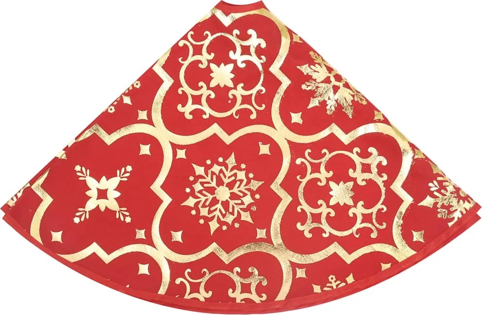Luxusní vánoční sukně s ponožkou červená 150 cm látková 330277