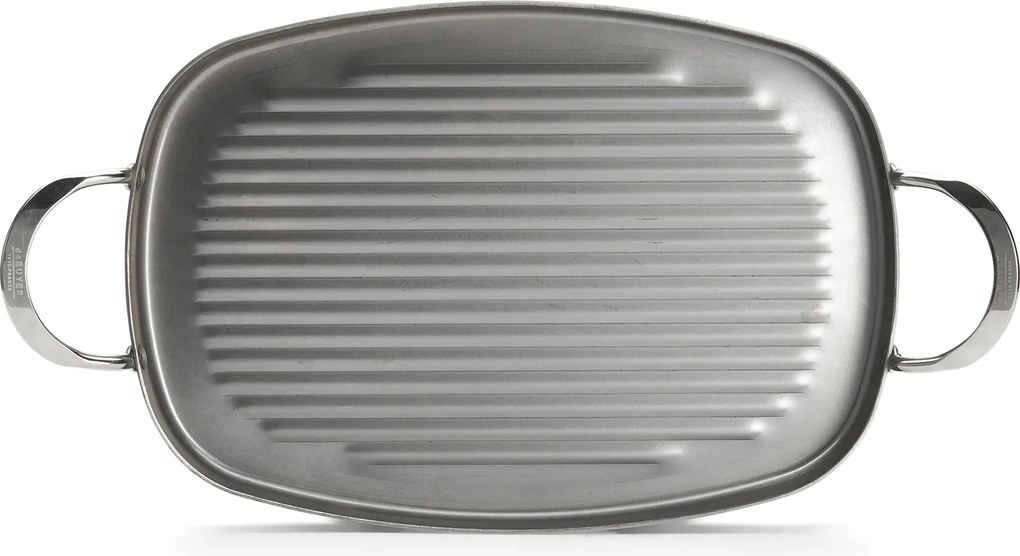 Oválná pánev ke grilování Plancha de Buyer MINERAL B 38x26cm vroubky