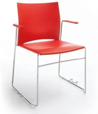 profim Konferenční židle ARIZ 550V s područkami Barva kostry šedá kostra (metallic) Barva plastu Profim Ariz - černý plast