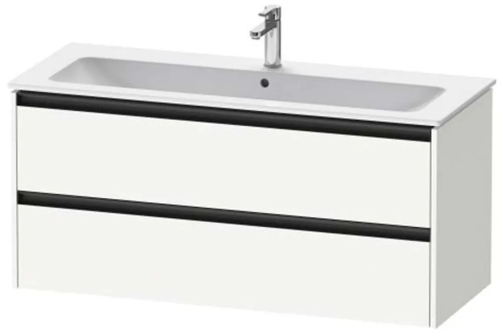 Duravit Ketho.2 - Umyvadlová skříňka 55x121x48 cm, 2 zásuvky, matná bílá K25265018180000