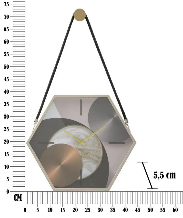 Nástěnné hodiny Mauro Ferretti Planet, 45x5,5x39 cm