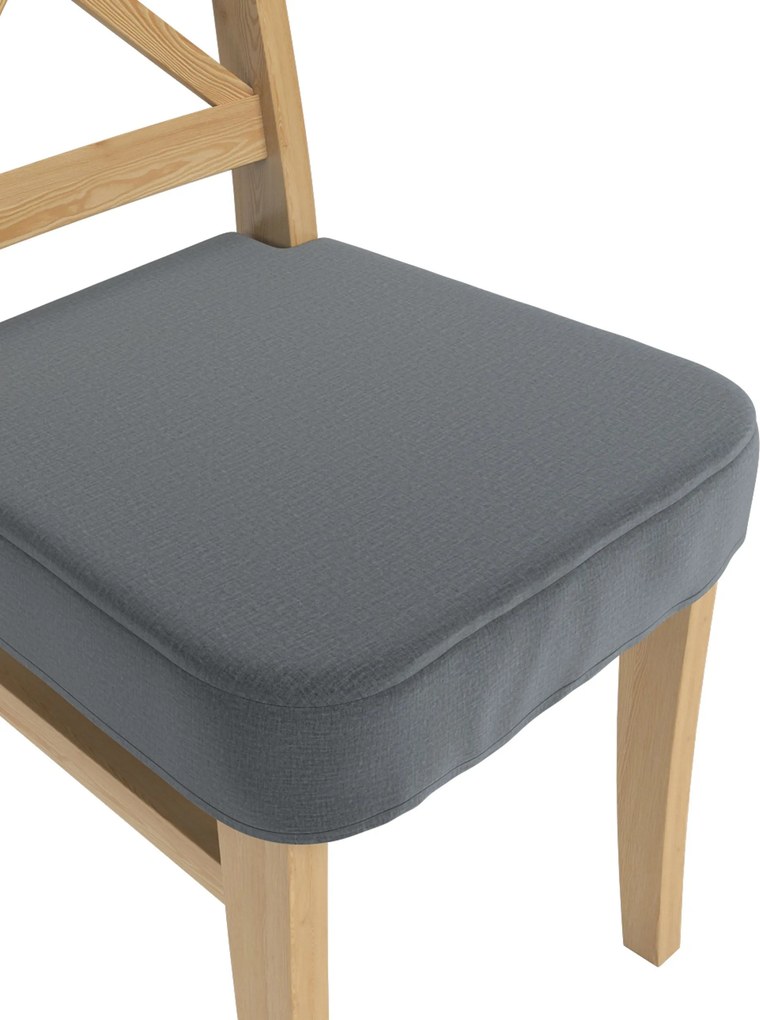 Sedák na židli IKEA Ingolf barva šedá látka sametová