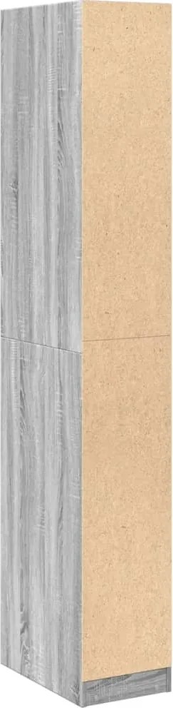 Šatní skříň šedá sonoma 30 x 50 x 200 cm kompozitní dřevo 3307743