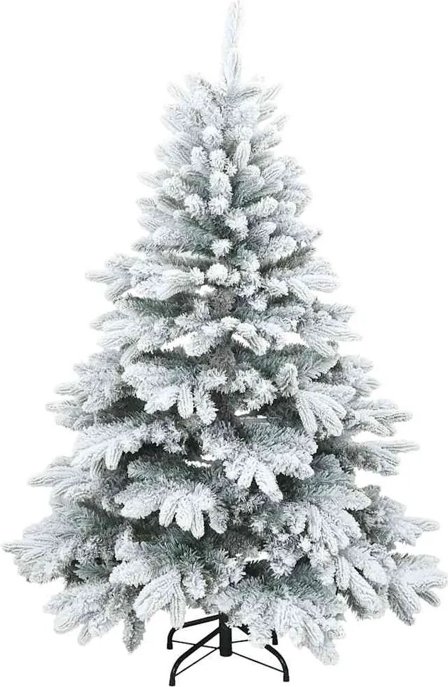 Umělý vánoční stromeček s 150 LED diodami Bílá 150 cm PE a PVC 3397608