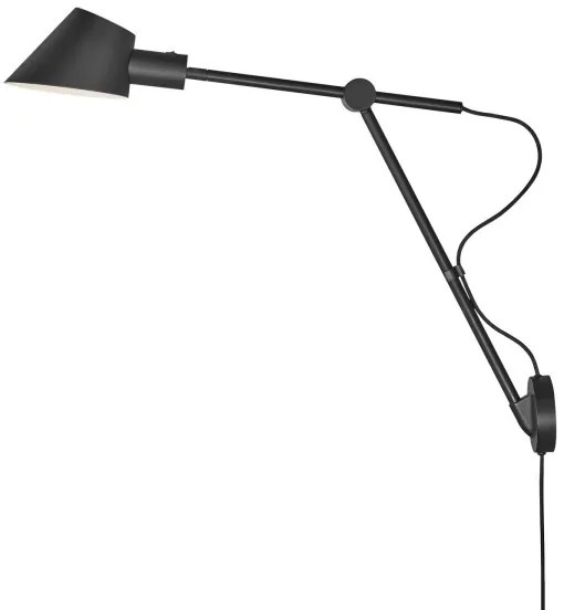 Nordlux - Nástěnná lampa STAY 1xE27/60W/230V černá