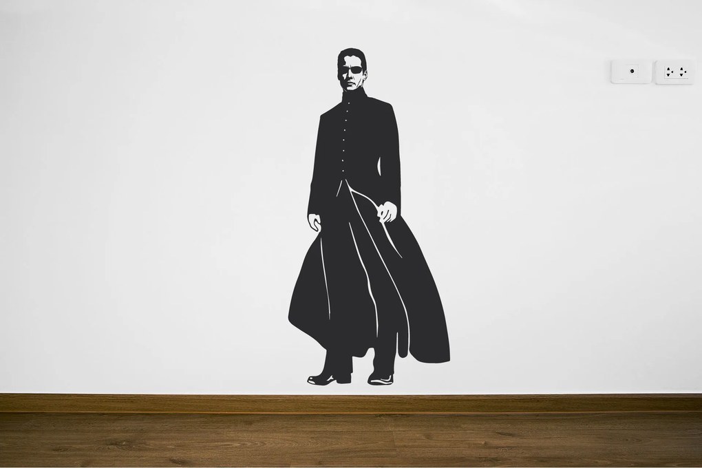 Lepy.cz Samolepka na zeď Neo - Matrix Velikost (šířka x výška): 30x62cm, Barevná varianta: Černá