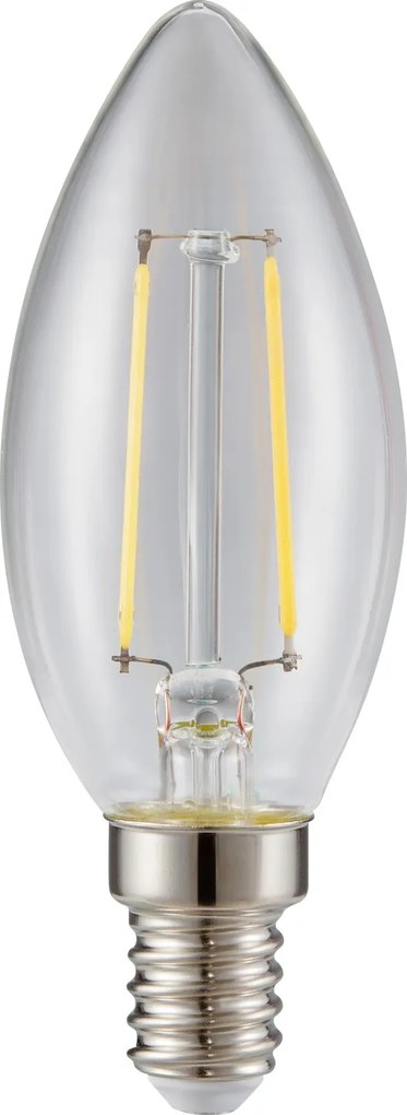 LED žárovka filament E14 C35 2,5W 250lm 2700K, čirá