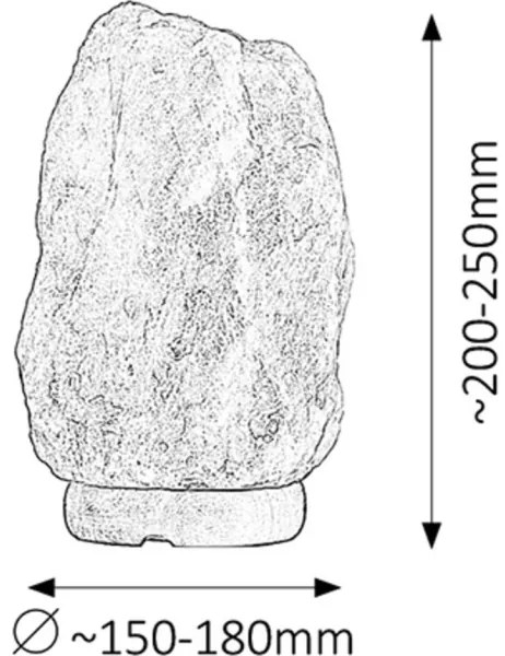 Rabalux 4130 - Solná lampa ROCK 1xE14/15W/230V
