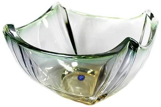 Crystalite Bohemia mísa Colosseum barevná 25.5 cm - Zelená