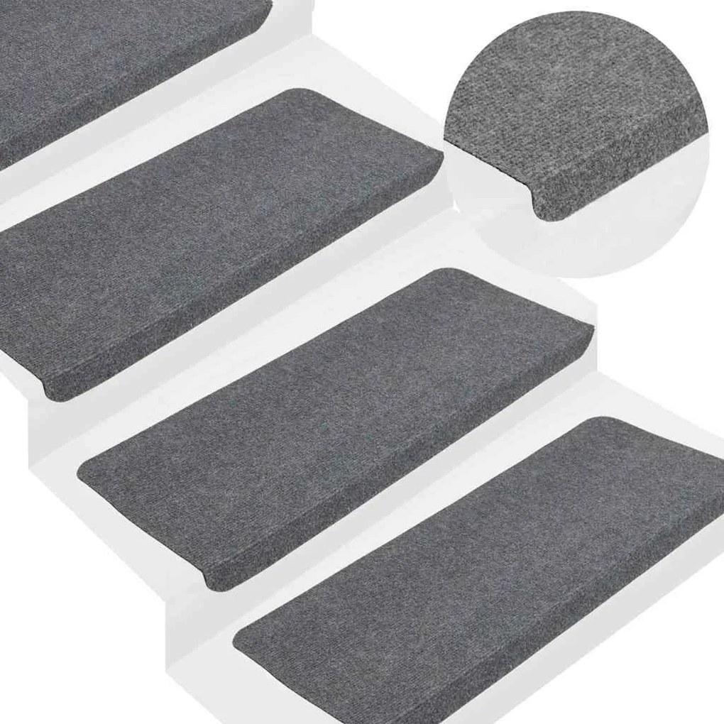 vidaXL Samolepicí nášlapy na schody 15 ks 65x24,5x3,5 cm [343478] Barva: Modrá
