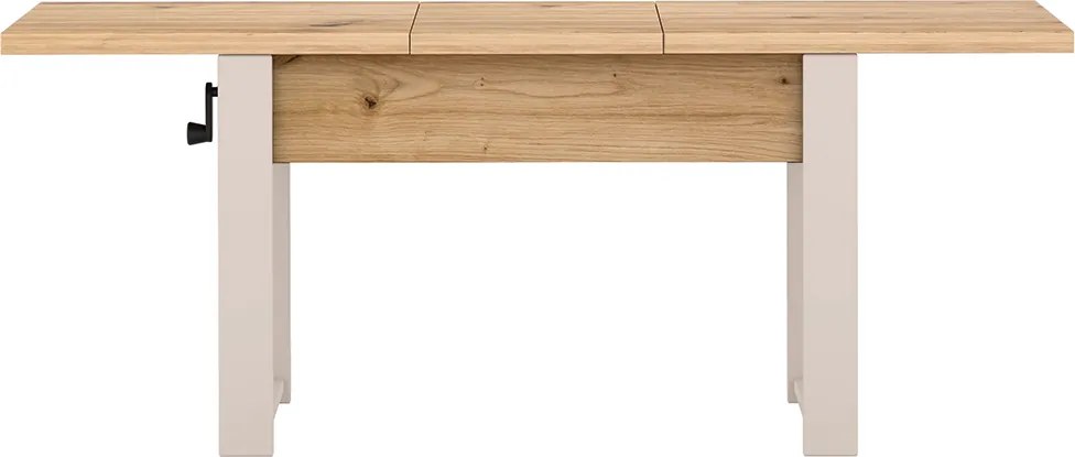 Rozkládací polohovací konferenční stolek HOGO 3v1 | 120-157x62,5-74,5x67 cm | síla horní desky 32 mm | artisan/nohy kašmír