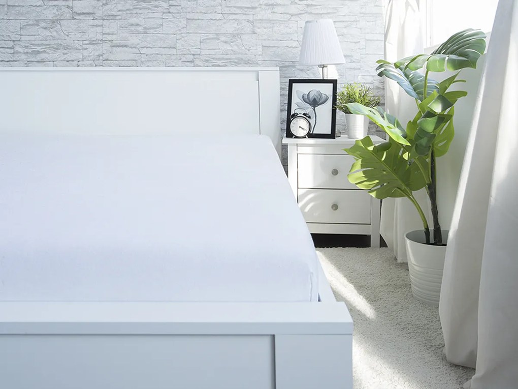 XPOSE® Jersey prostěradlo Exclusive s lycrou - bílé 90x200 cm