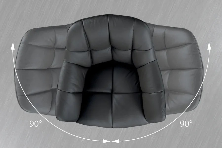 Designová otočná židle Vallerina černá