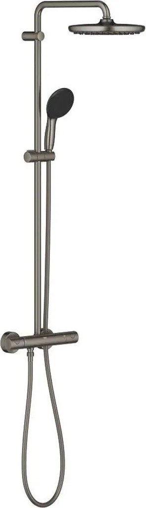 Grohe Vitalio Start - Sprchový set s termostatem, průměr 25 cm, 2 proudy, kartáčovaný Hard Graphite 26677AL1
