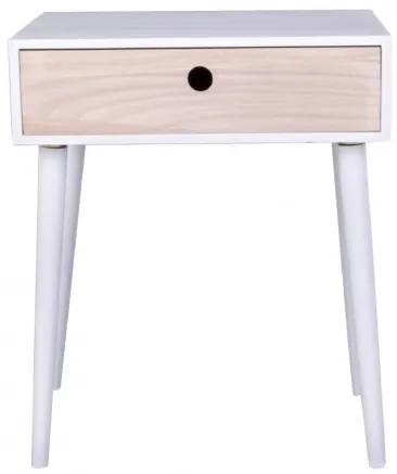 Noční stolek PARMA HOUSE NORDIC, 1 zásuvka, dřevo bílé House Nordic 3704940050