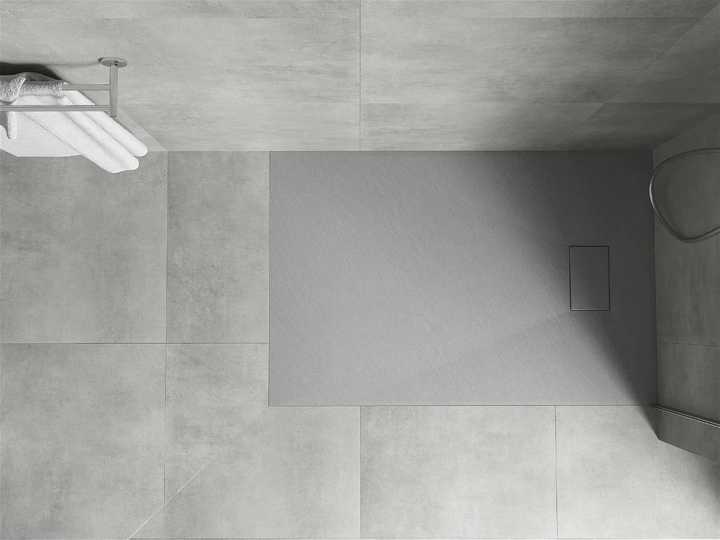 Mexen Hugo, SMC obdélníková sprchová vanička 100 x 80 cm, šedá, 42618010