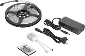 REBEL led pásek RGB, 5m/300diod, 48W, 12V zdroj, IP65, komplet