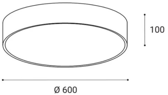 LED2 - LED Stropní svítidlo MONO LED/60W/230V 3000/4000K černá