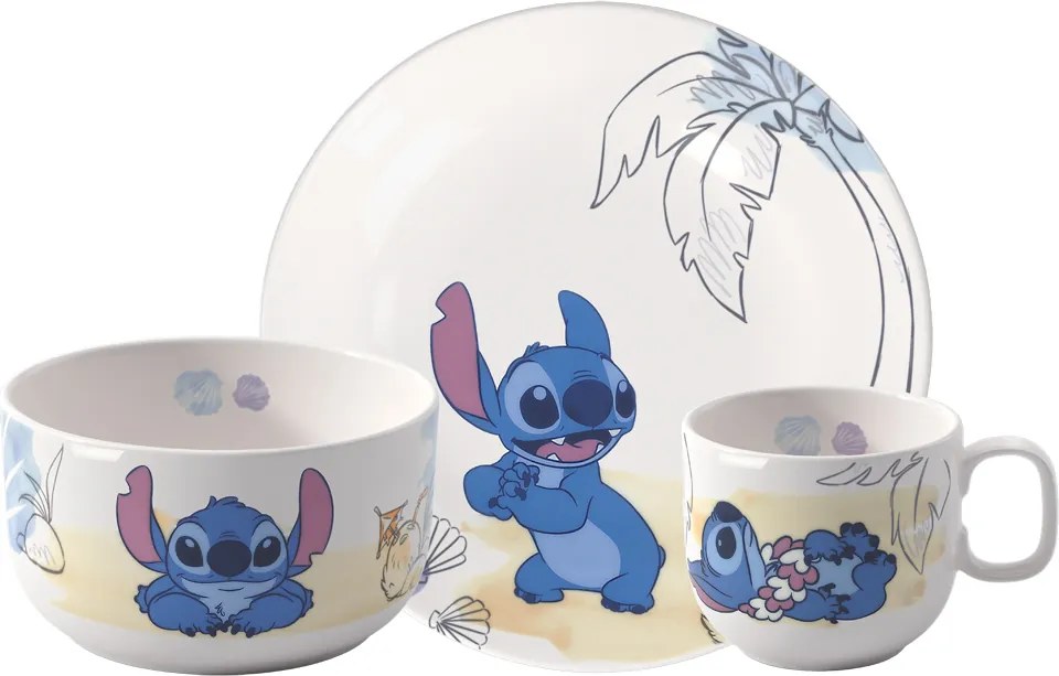 Villeroy&Boch Villeroy & Boch Disney Stitch dětské nádobí, sada 3 kusy