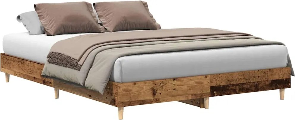 Rám postele bez matrace Staré dřevo 150x200 cm kompozitní dřevo 3328715