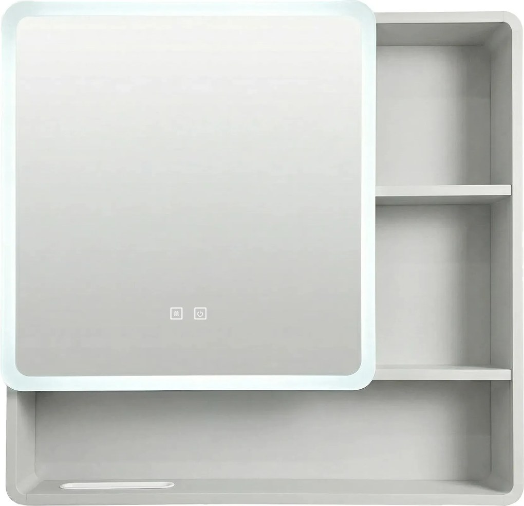 Rea Zrcadlová skříňka s LED osvětlením M1016-70 70x65