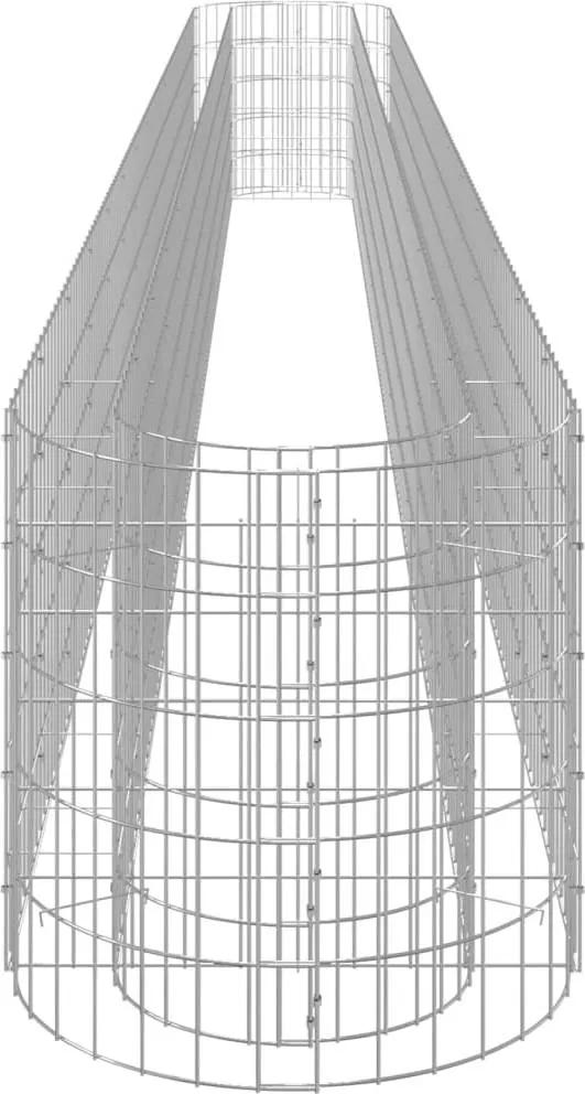 vidaXL Gabionový vyvýšený záhon pozinkované železo 540 x 50 x 50 cm [152030]
