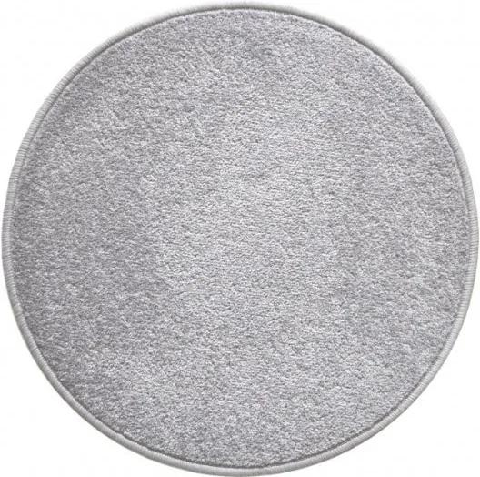 Vopi koberce Eton šedý koberec kulatý - 80x80 (průměr) kruh cm