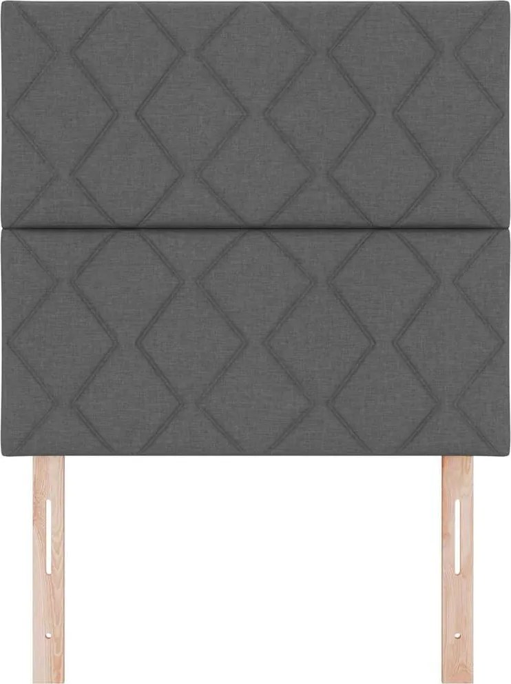 Čelo postele Tmavě šedá 100 cm textil 3337900