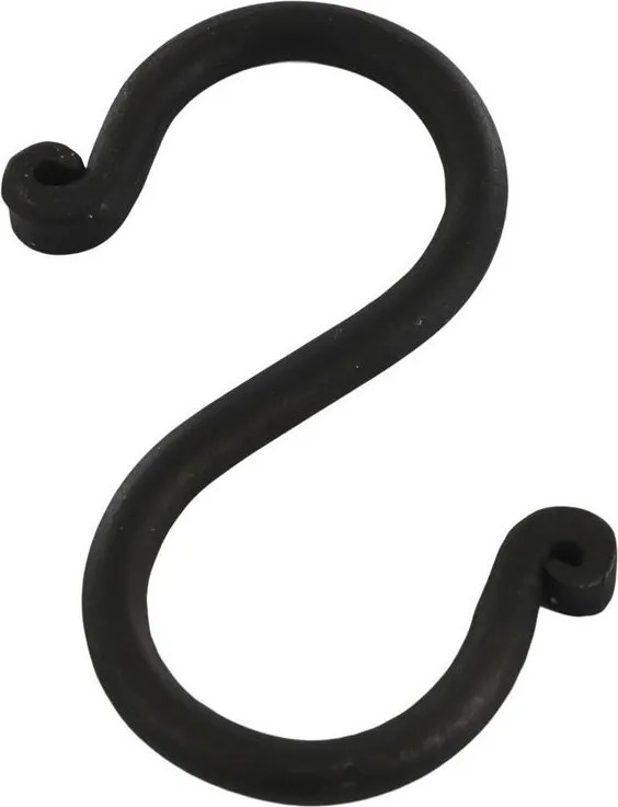 Černý antik závěsný háček Terrié M - 4*8 cm