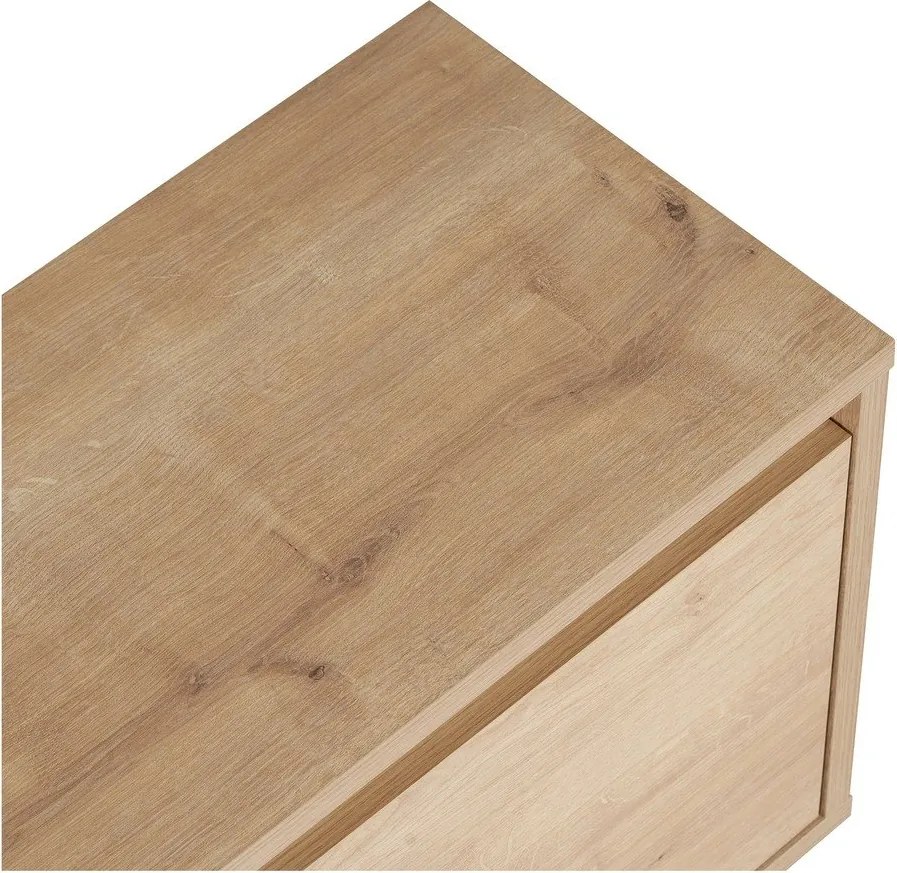 TV stolek v dekoru dubu v přírodní barvě 160x42x30 cm Sentinel – Kalune Design
