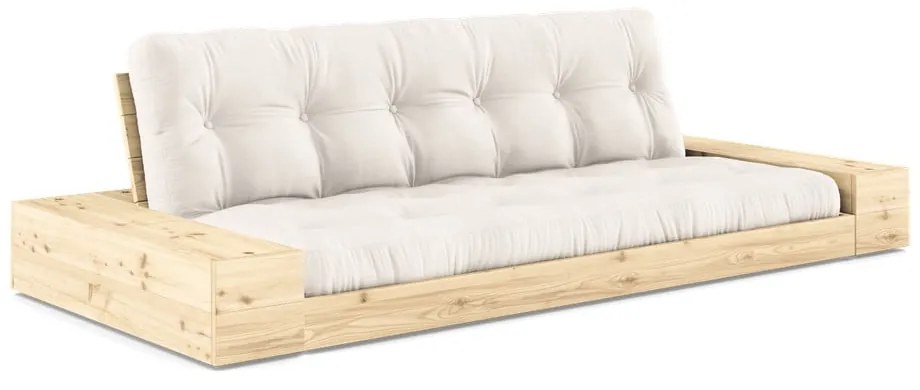 Krémová rozkládací pohovka 244 cm Base – Karup Design