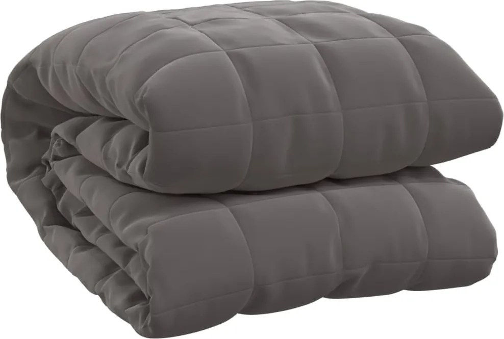 Zátěžová deka šedá 137 x 200 cm 10 kg textil 3154835