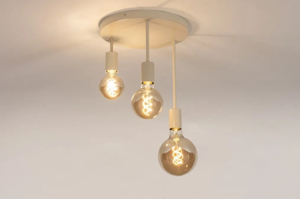 Stropní béžové svítidlo do kuchyně Flexform Bulb Accapulco Sand