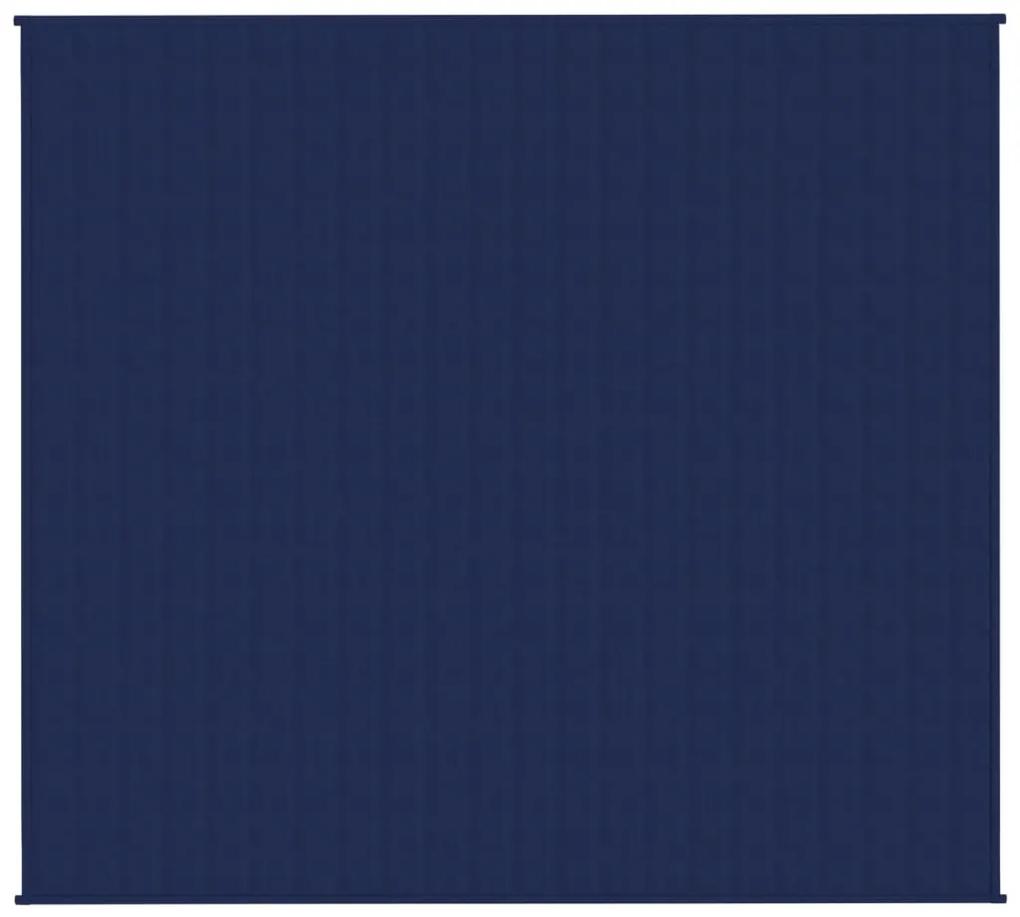 Zátěžová deka modrá 200 x 220 cm 13 kg textil,  3154805