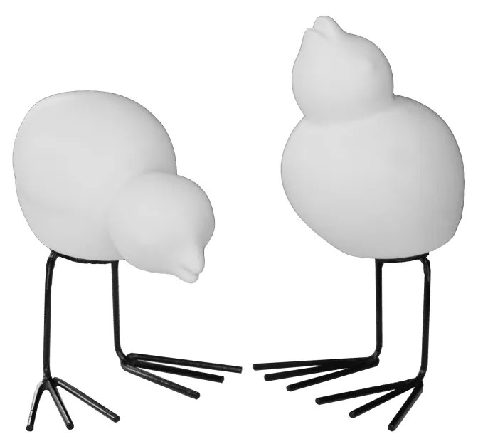 Dekorace Swedish Birds White - set 2 ks DBKD