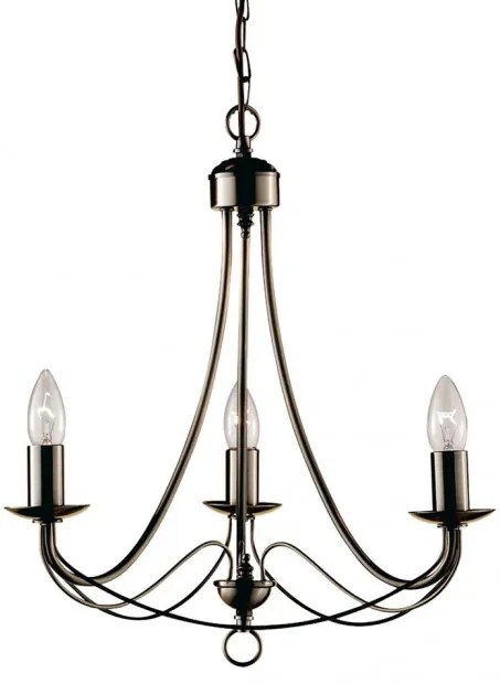 Searchlight 6343-3AB Závěsný tříramenný lustr MAYPOLE patina
